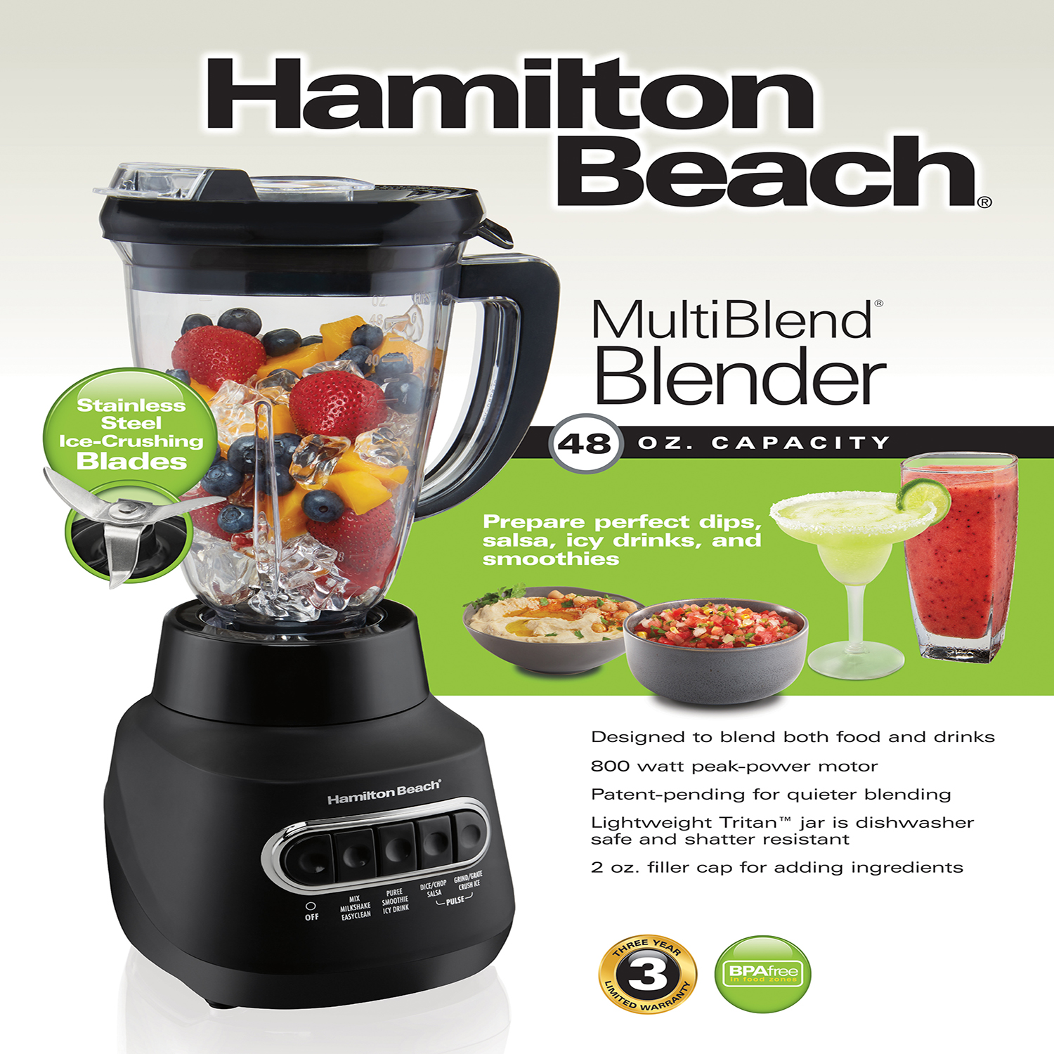 Hamilton Beach MultiBlend® Blender (Black) - 58180